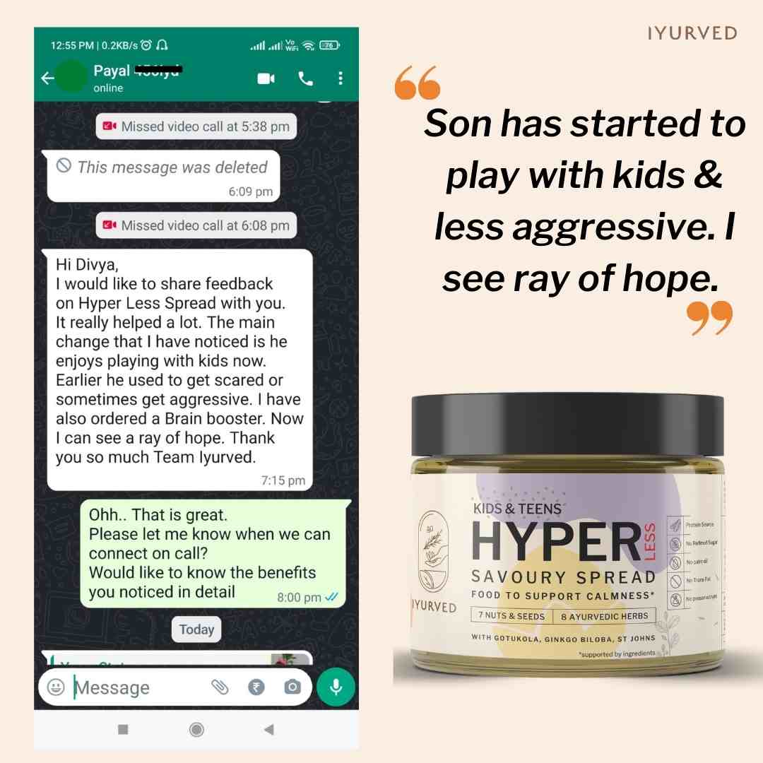 Kids & Teens Hyper Less Savoury Spread - IYURVED-IN