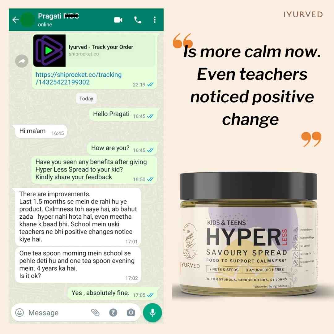 Kids & Teens Hyper Less Savoury Spread - IYURVED-IN