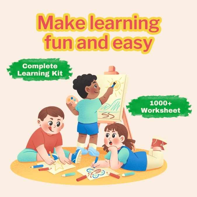 Printable learning sheets (make your child school ready) - IYURVED-IN