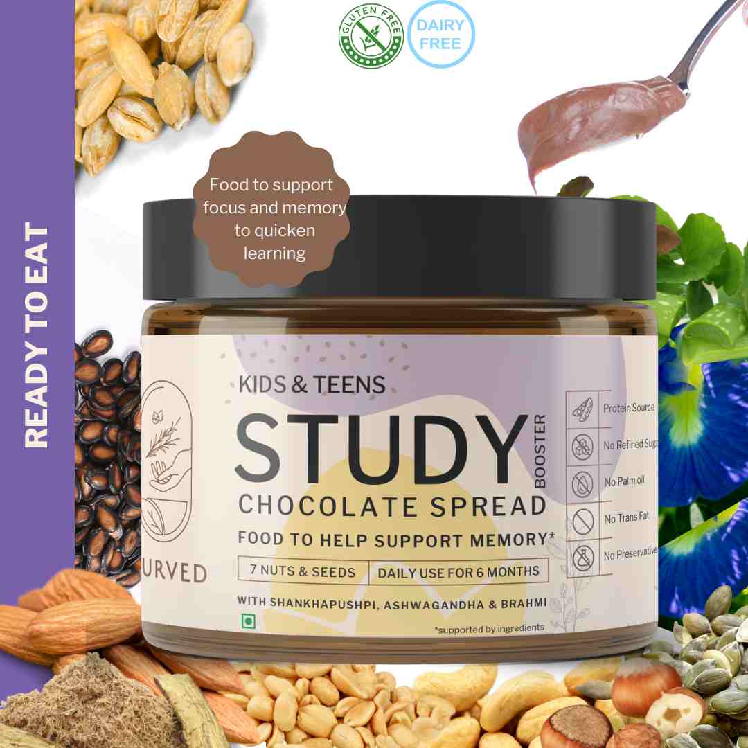 Kids and Teens Study Booster Chocolate Spread (500gm) - IYURVED-IN