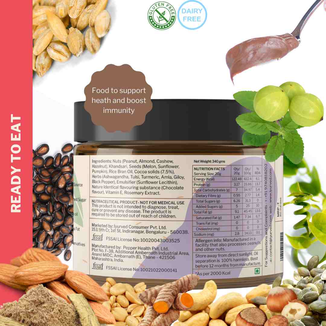Kids and Teens Immunity Boost Chocolate Spread - IYURVED-IN