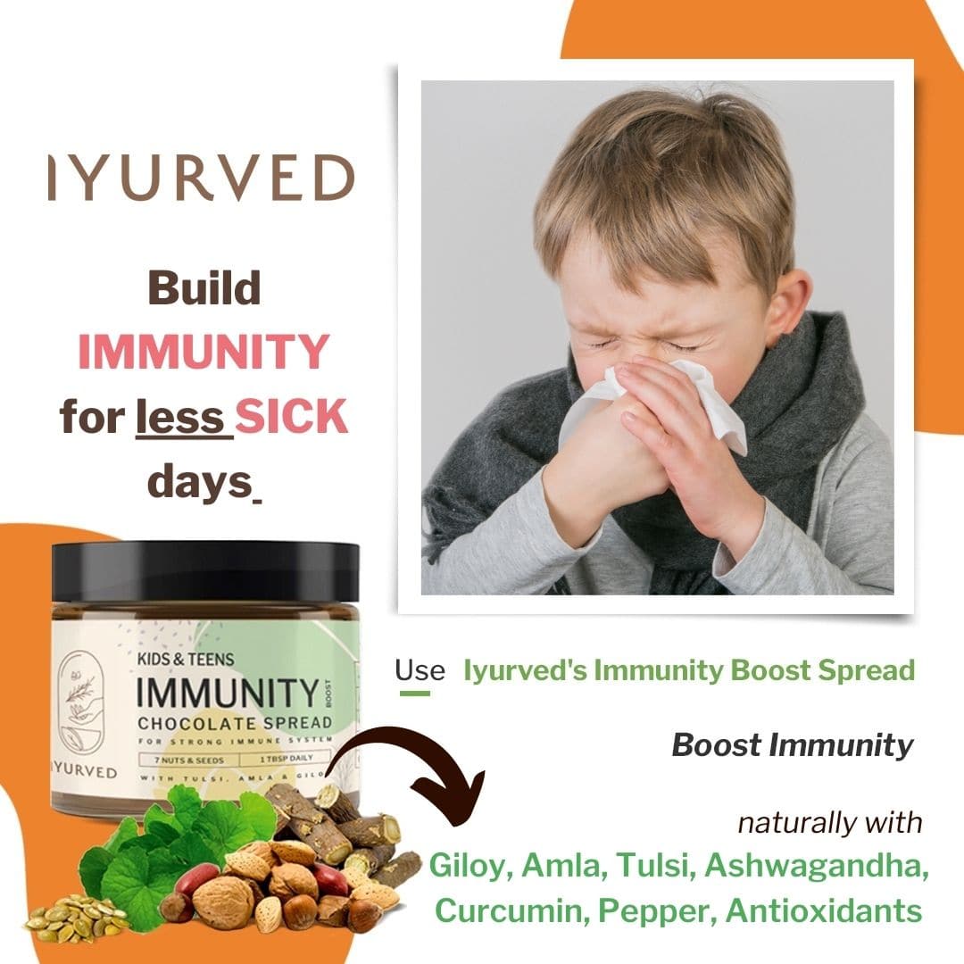 Kids and Teens Immunity Boost Chocolate Spread - IYURVED-IN