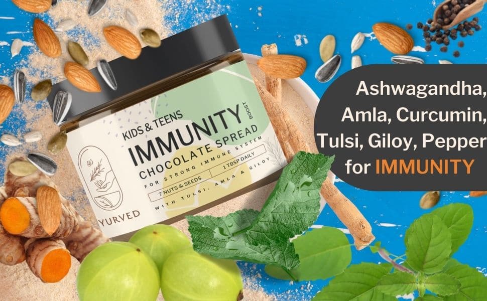 Kids and Teens Immunity Boost Chocolate Spread - IYURVED-IN